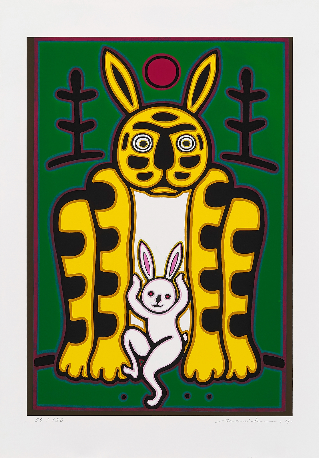 Lee Manik | Tiger and rabbit (2011) | MutualArt