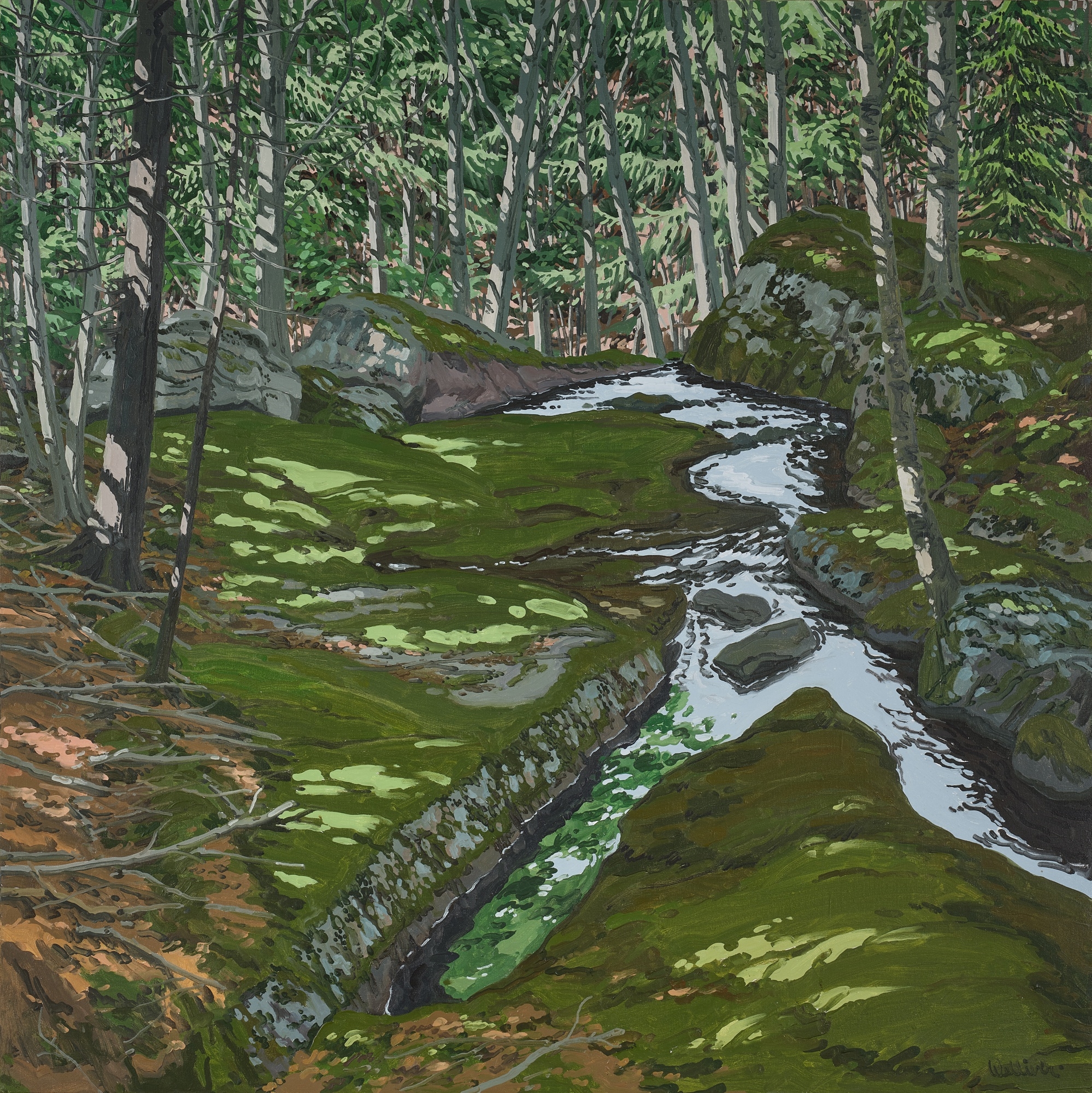 Neil Welliver | Silver Brook (1986) | MutualArt
