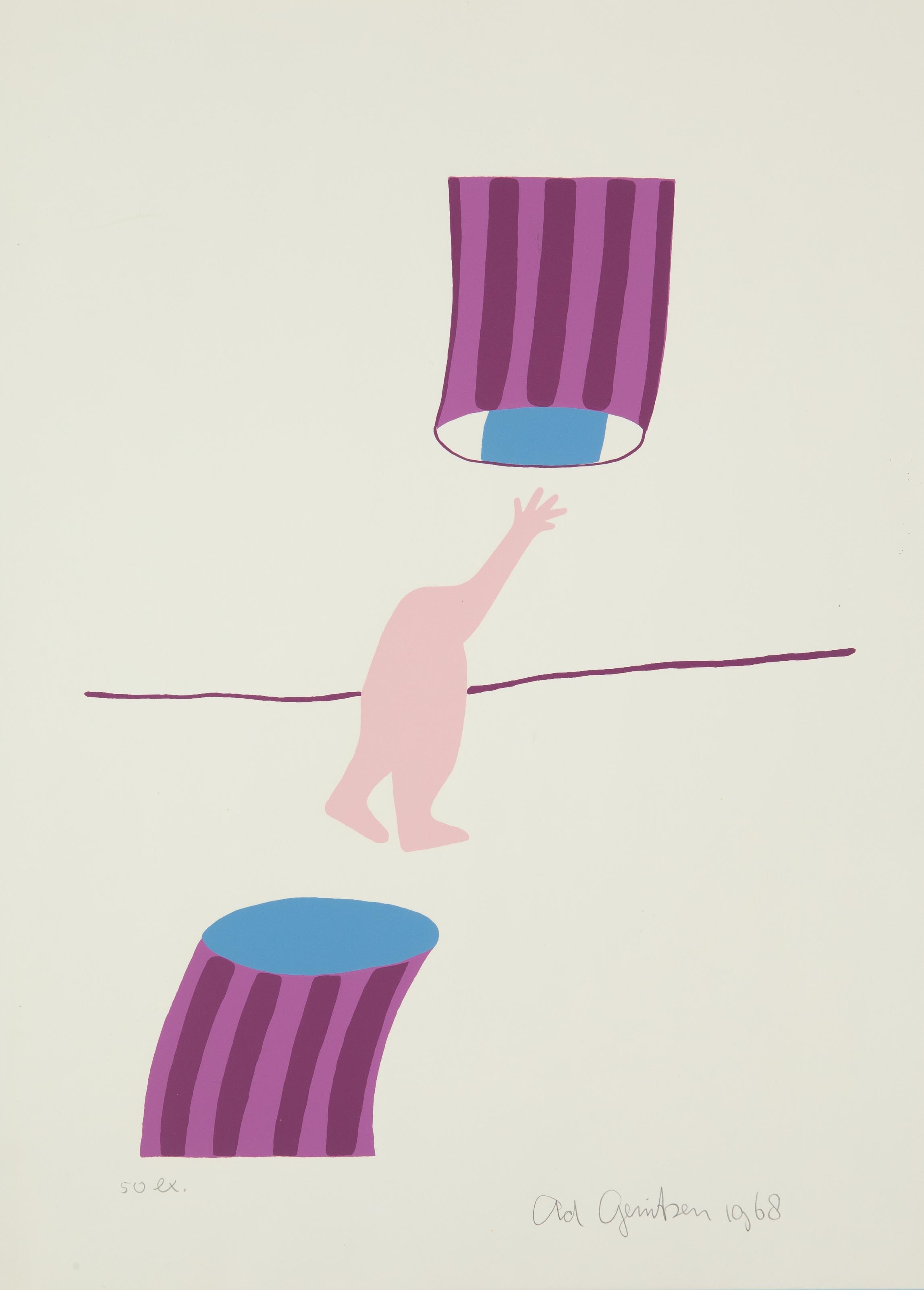 Ad Gerritsen | Map met vijf kleurenzeefdrukken | MutualArt