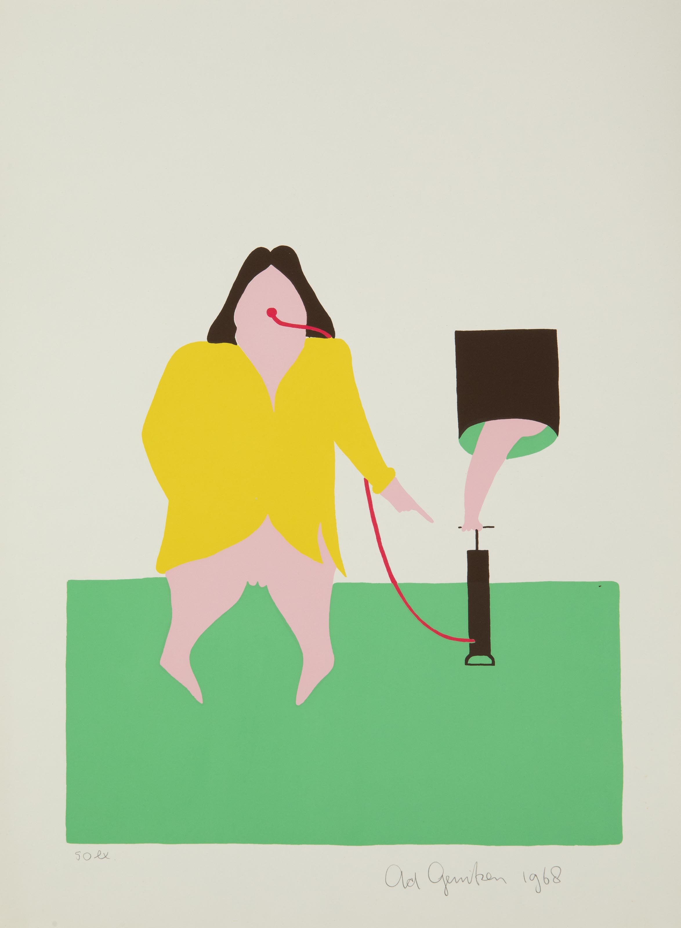 Ad Gerritsen | Map met vijf kleurenzeefdrukken | MutualArt