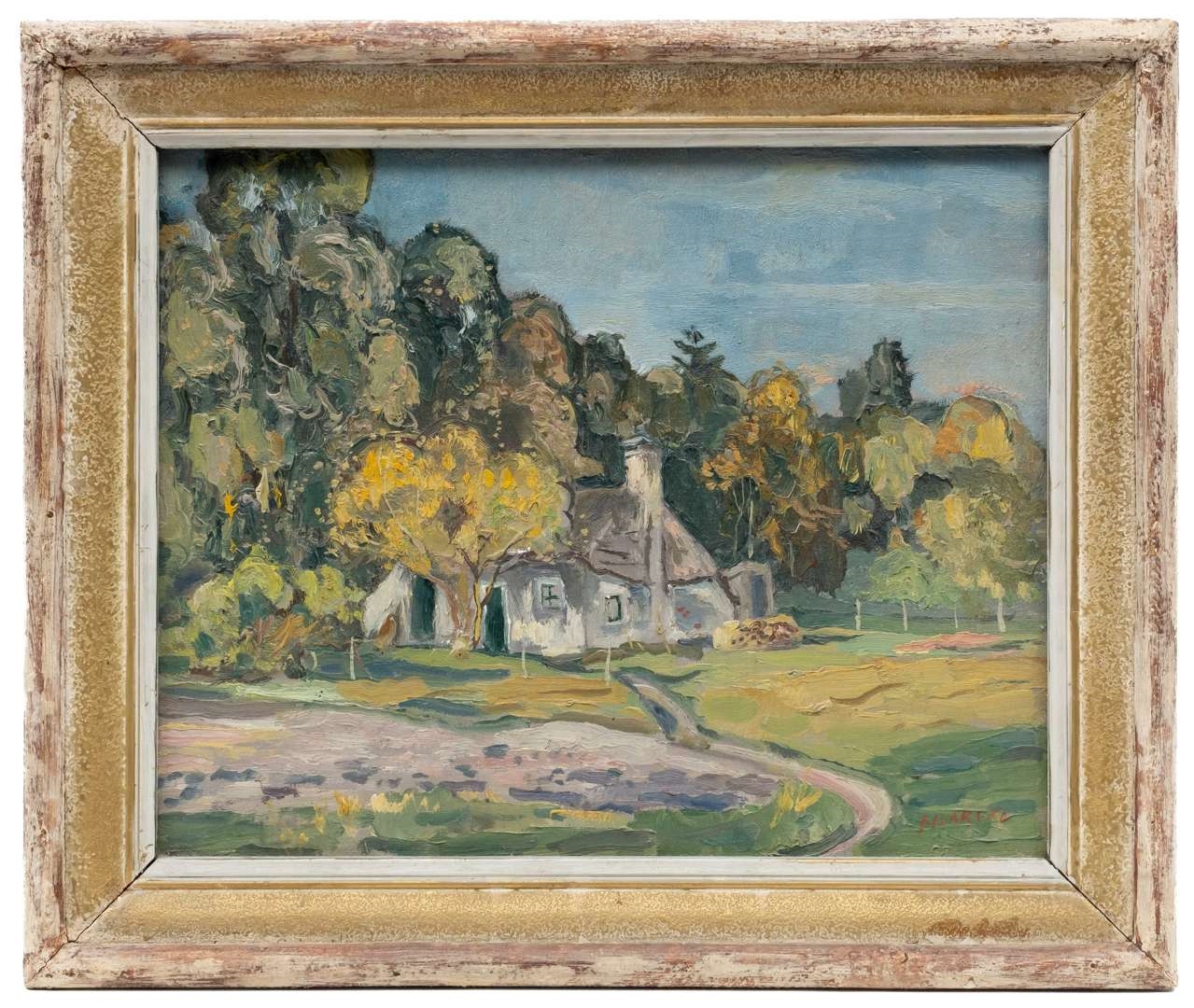 Dirk Herman Willem Filarski | A farm possibly in Giethoorn or Staphorst ...