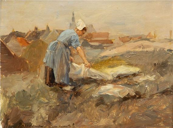 Thamine Tadama Groeneveld | Drying the laundry in the dunes of Katwijk ...