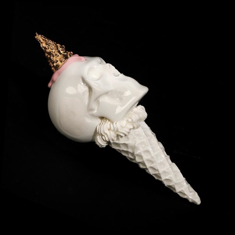 Maria Rubinke | Skull ice cream cone | MutualArt
