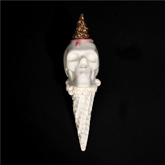 Maria Rubinke | Skull ice cream cone | MutualArt
