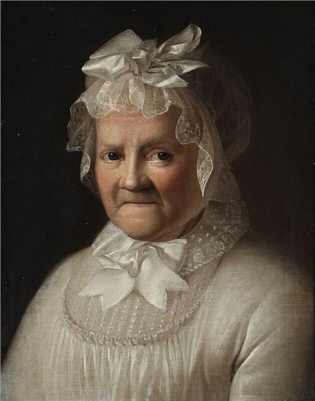 Jens Juel | Portrait of an elderly woman with a bonnet (1790s) | MutualArt