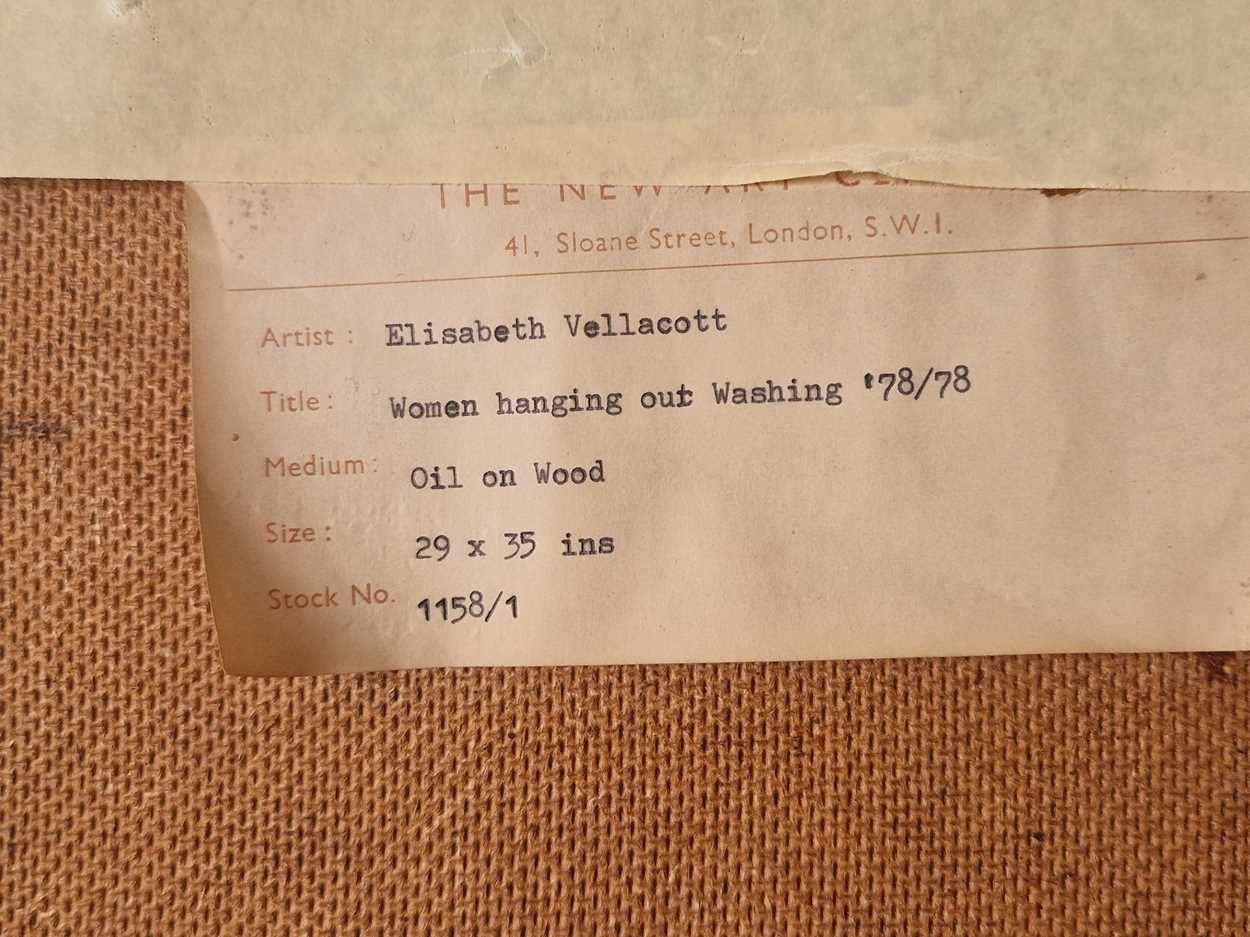 Elisabeth Vellacott | Women hanging out washing | MutualArt