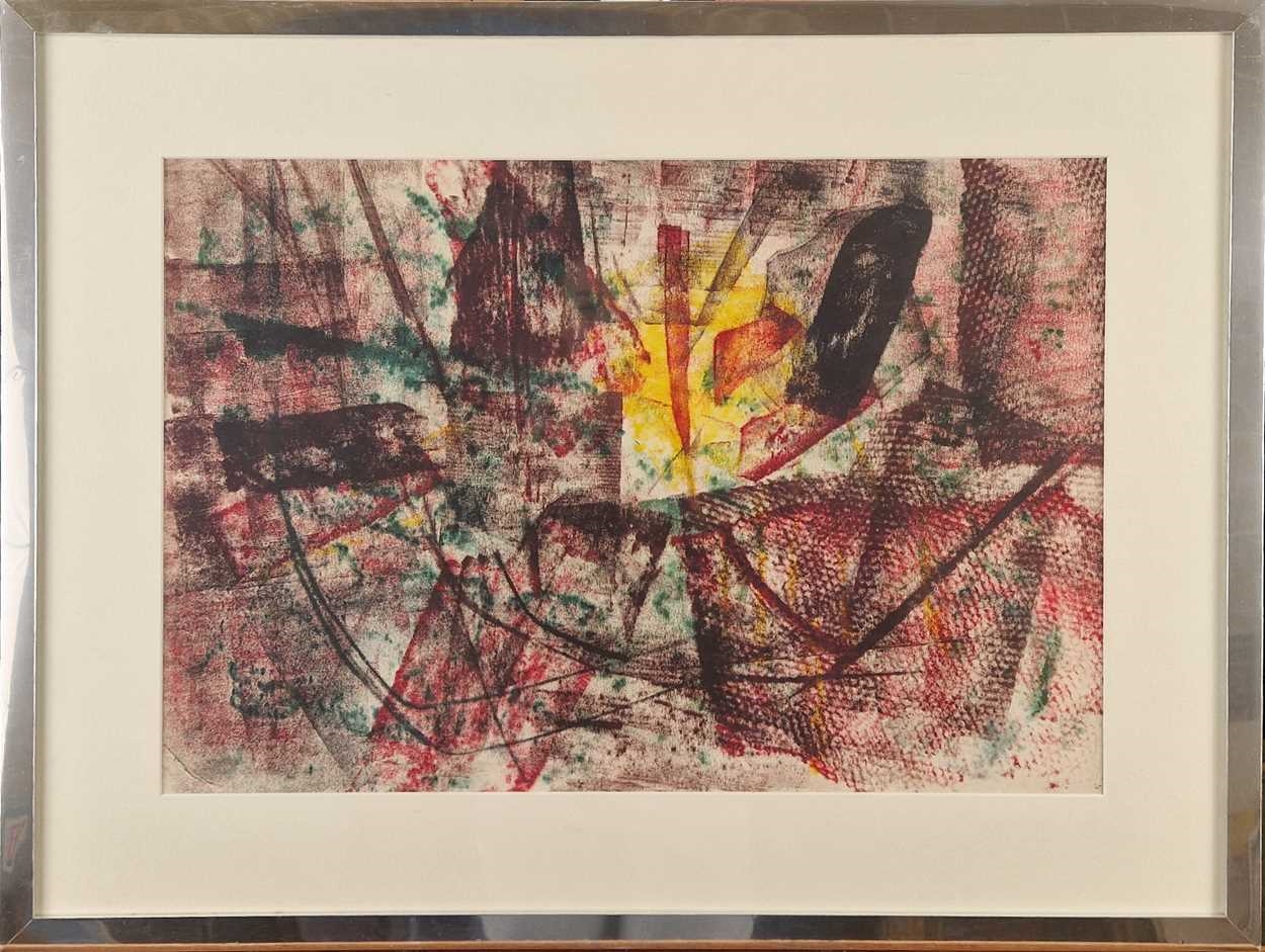 Dennis Hawkins | Zen Landscape with Yellow Sun (1959) | MutualArt