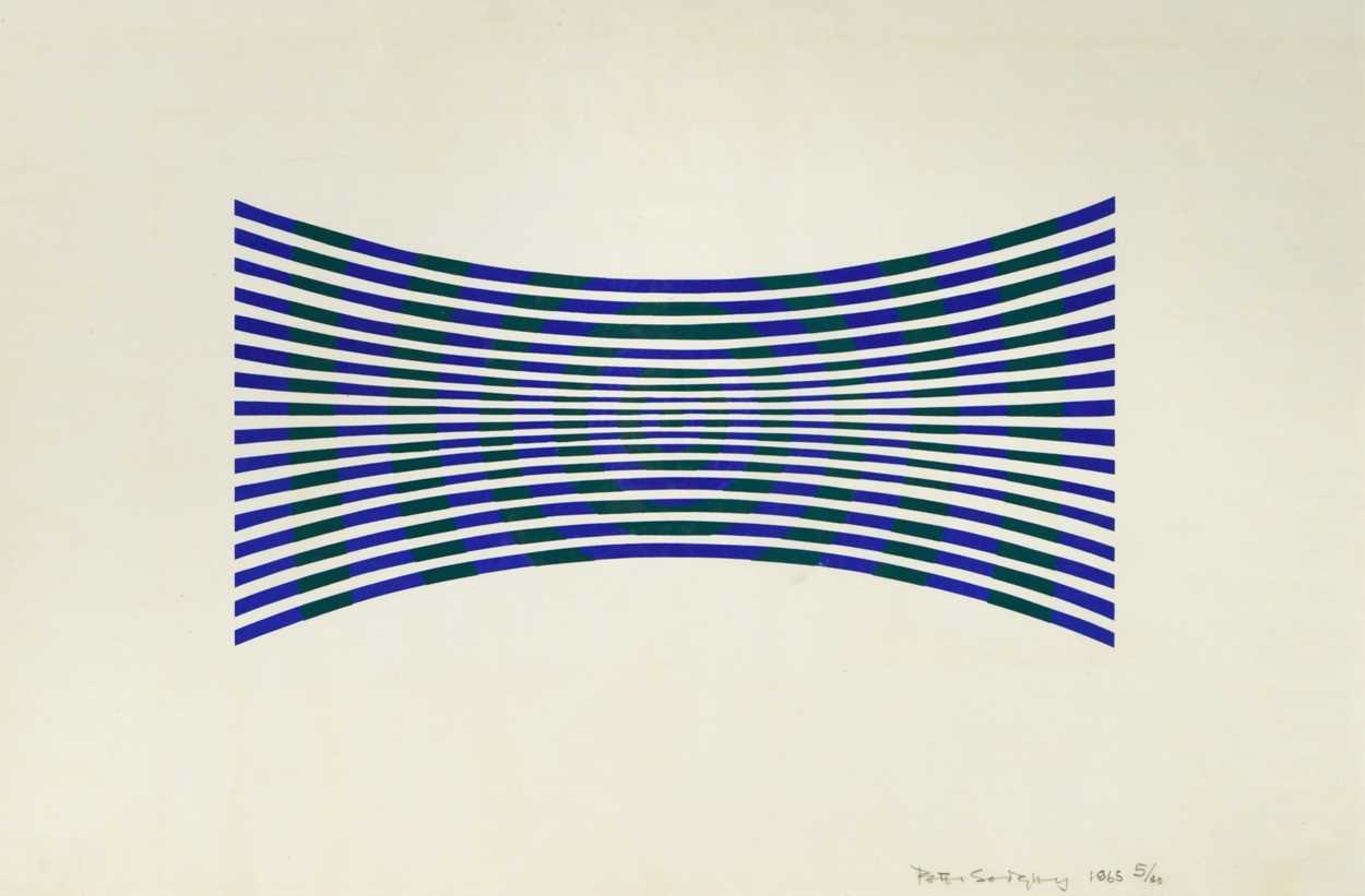 Peter Sedgley | Blue and Green Modulation (1965) | MutualArt