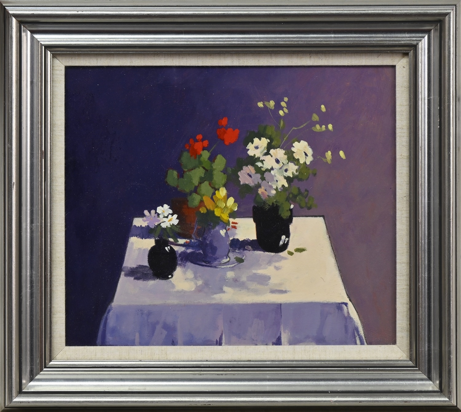 James Orr | STILL LIFE WITH THREE VASES | MutualArt
