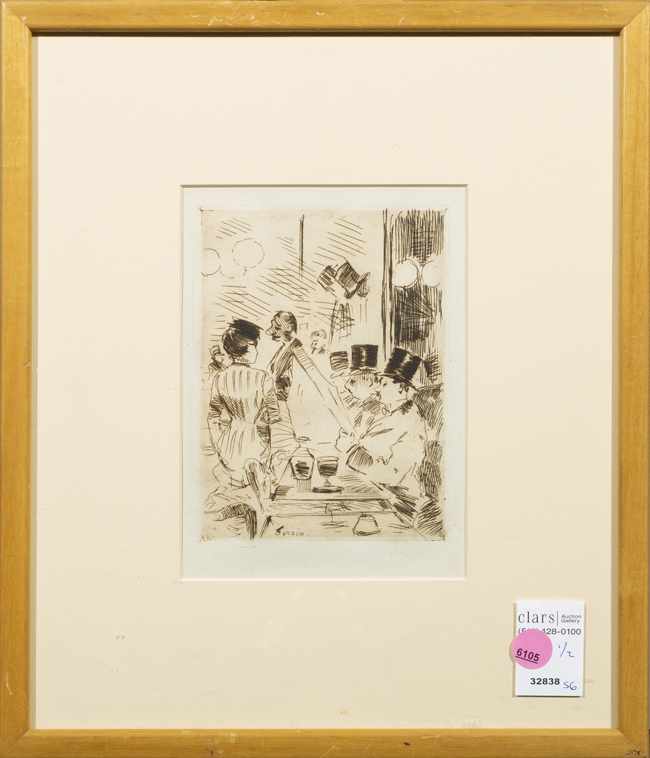 Jean-Louis Forain | Le Cafe de la Nouvelles Athenes, and Brothel ...