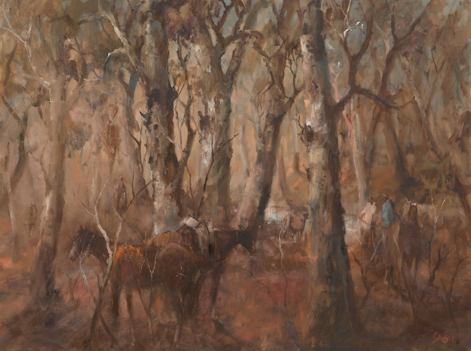 Hugh Sawrey | In the Channels of the Paroo | MutualArt