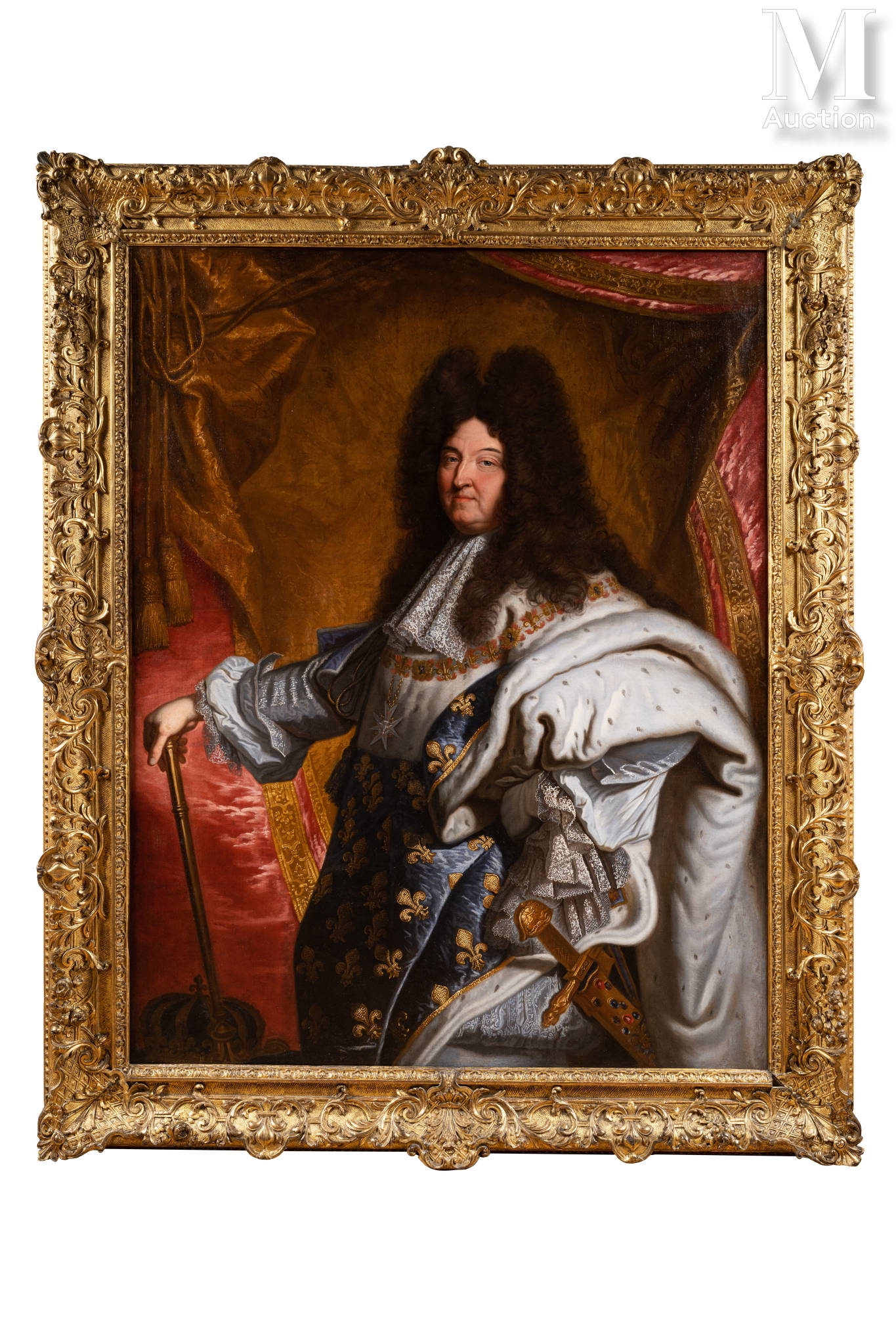 Hyacinthe Rigaud | Portrait de Louis XIV, roi de France et de Navarre ...