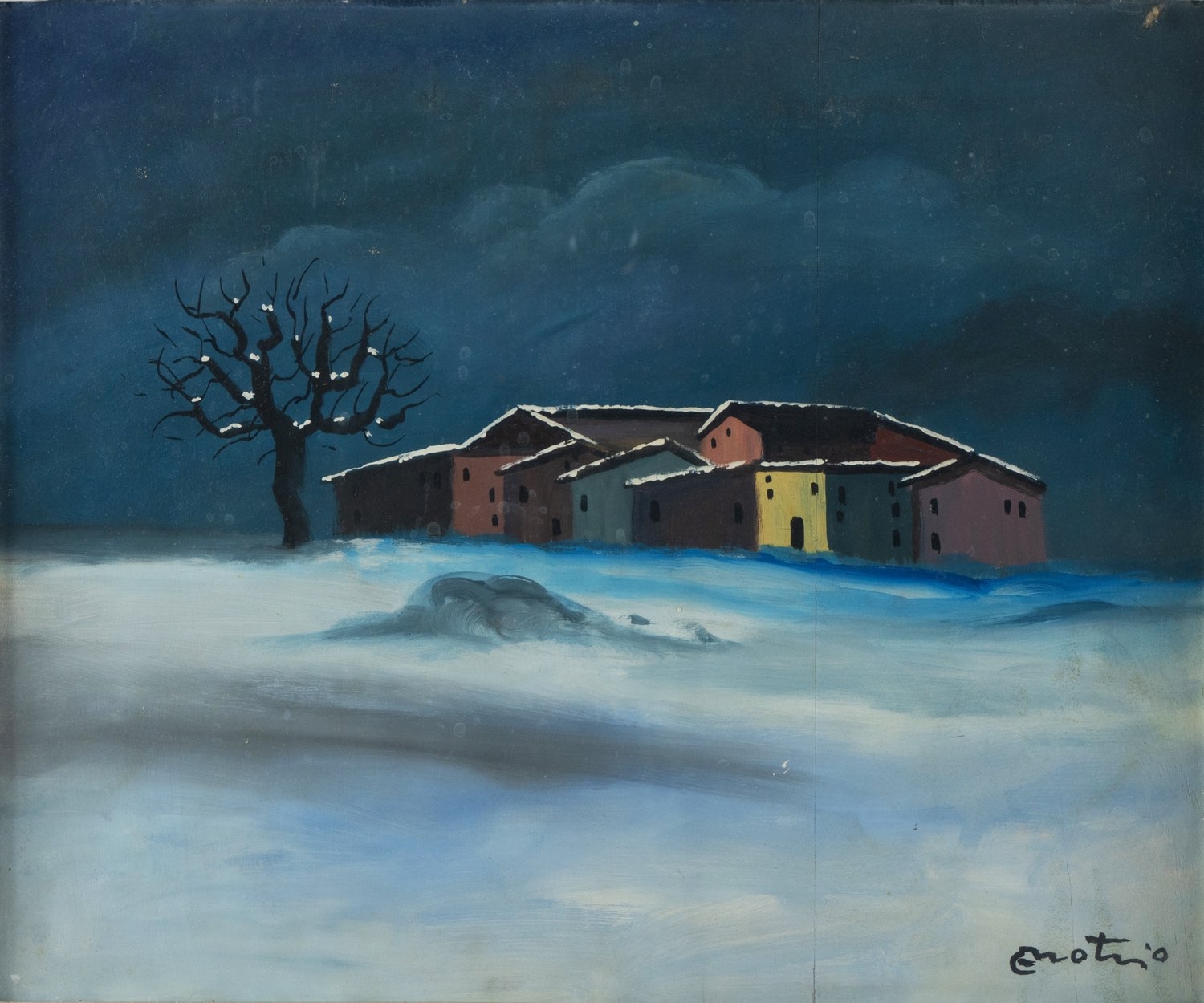 Enotrio Pugliese | Paesaggio sotto la neve | MutualArt