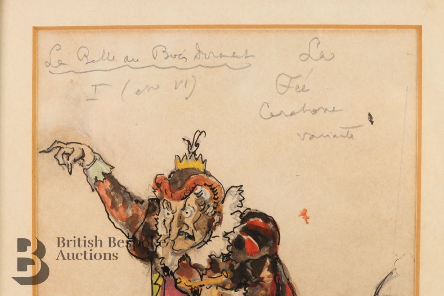 Alexandre Nikolaïevitch Benois | costume design for Carabosse, pencil ...