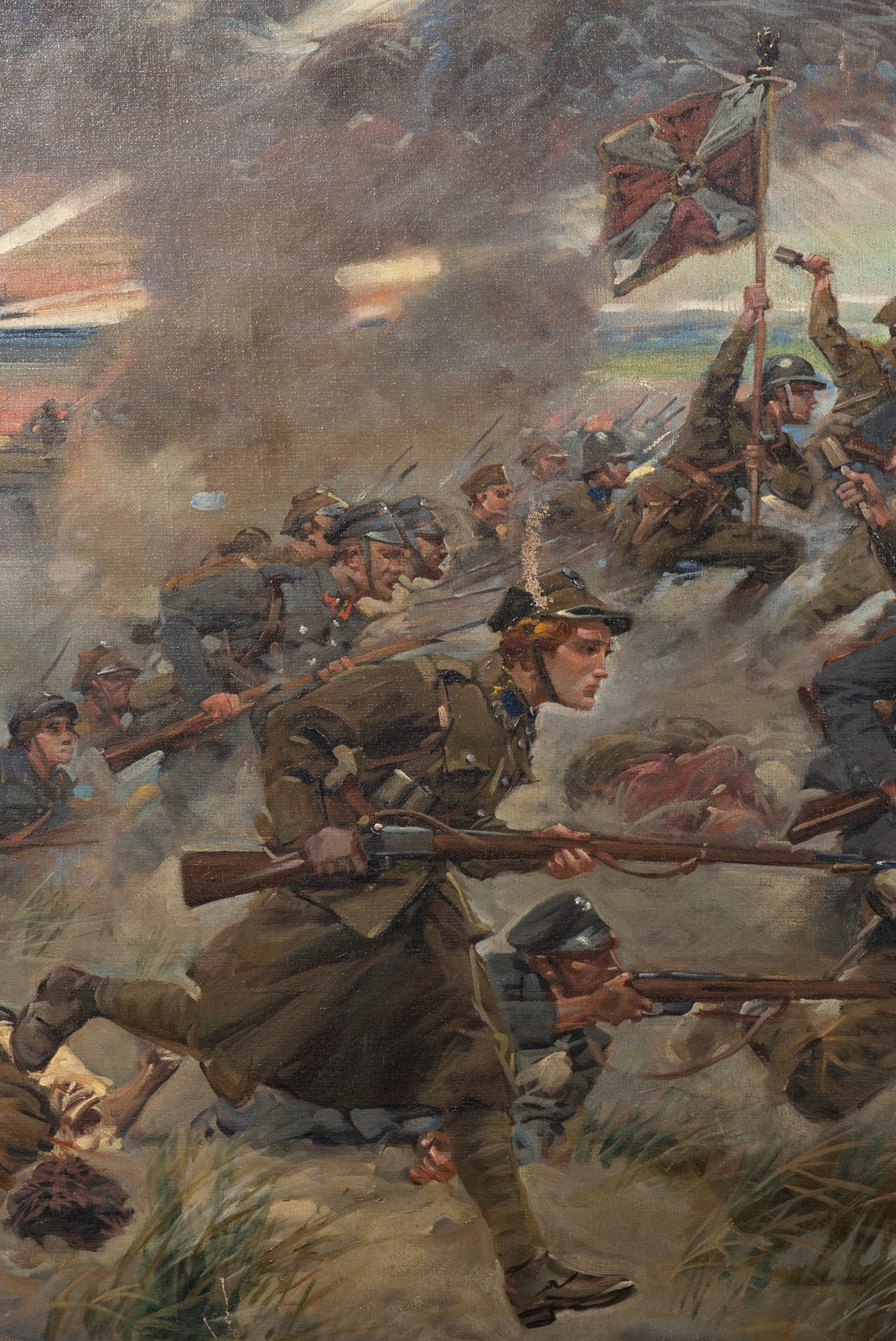 Jerzy Kossak | Cud nad Wisłą (Miracle on the Vistula) (1931) | MutualArt