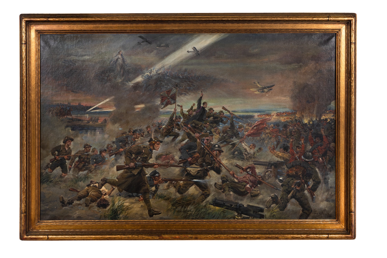 Jerzy Kossak | Cud nad Wisłą (Miracle on the Vistula) (1931) | MutualArt