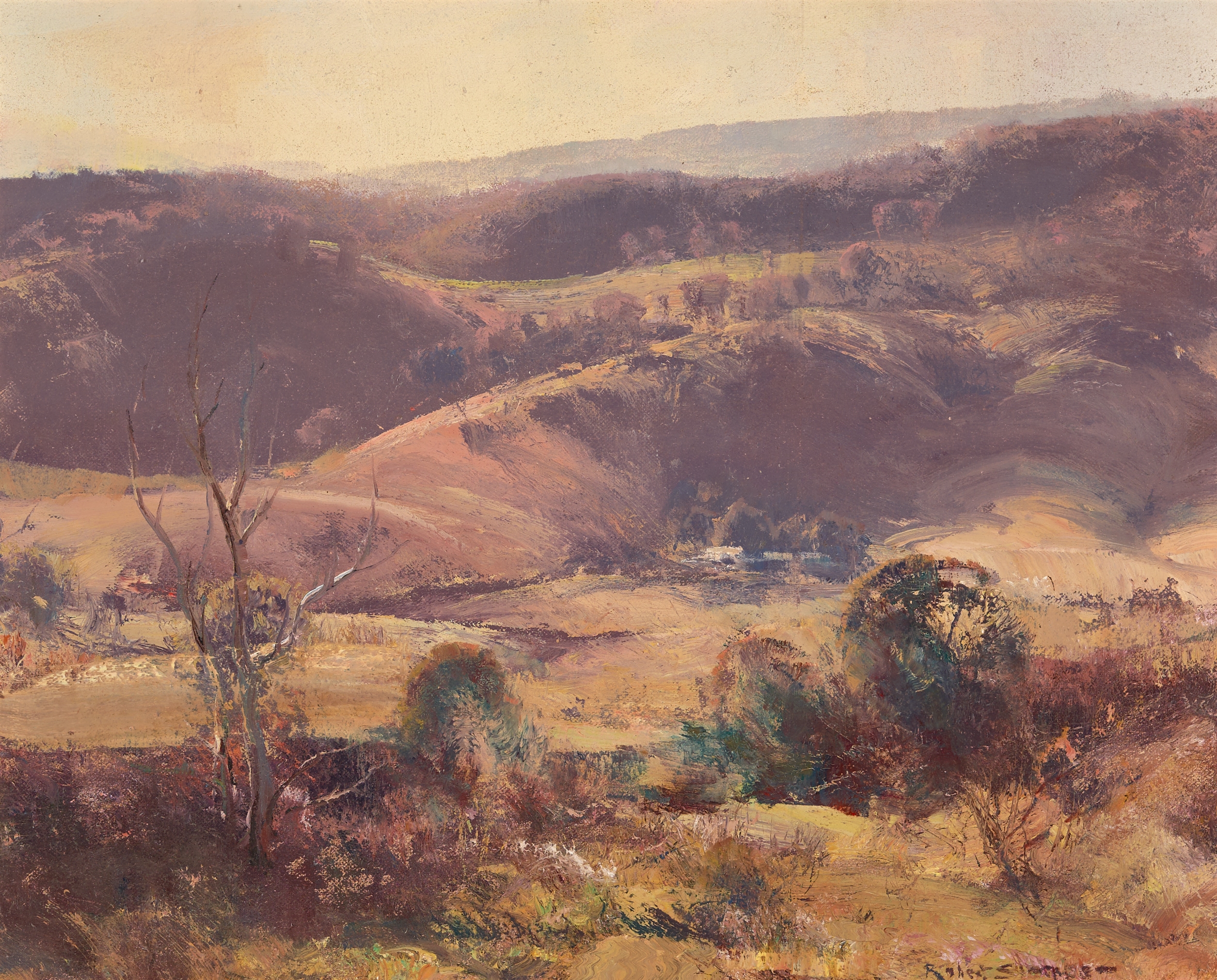 Robert Simpson | Morning Above The Gilmore Valley | MutualArt