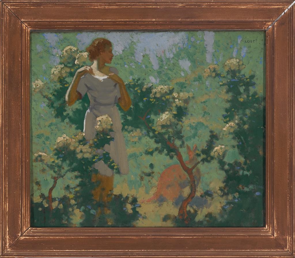 Frederick Leist | Woman and Kangaroo | MutualArt