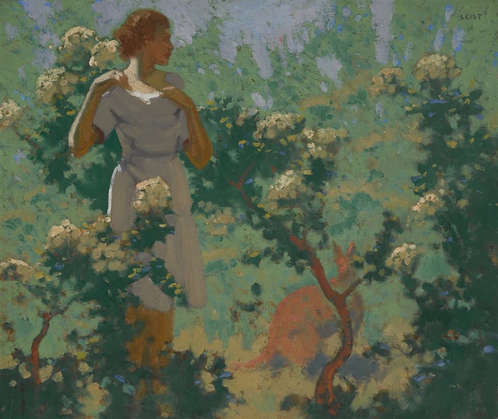 Frederick Leist | Woman and Kangaroo | MutualArt
