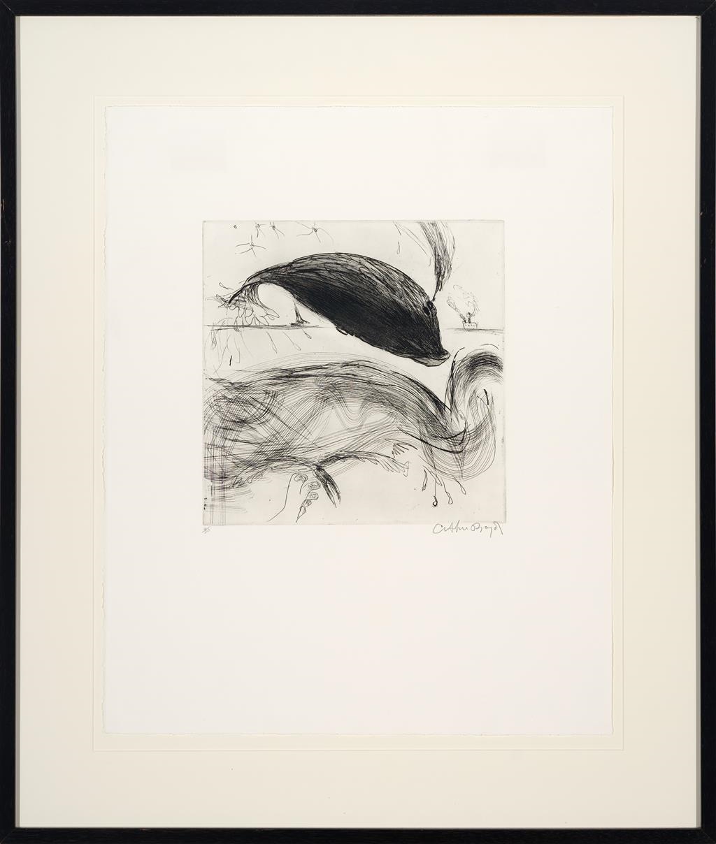 Arthur Boyd | Diving Whale (1996) | MutualArt