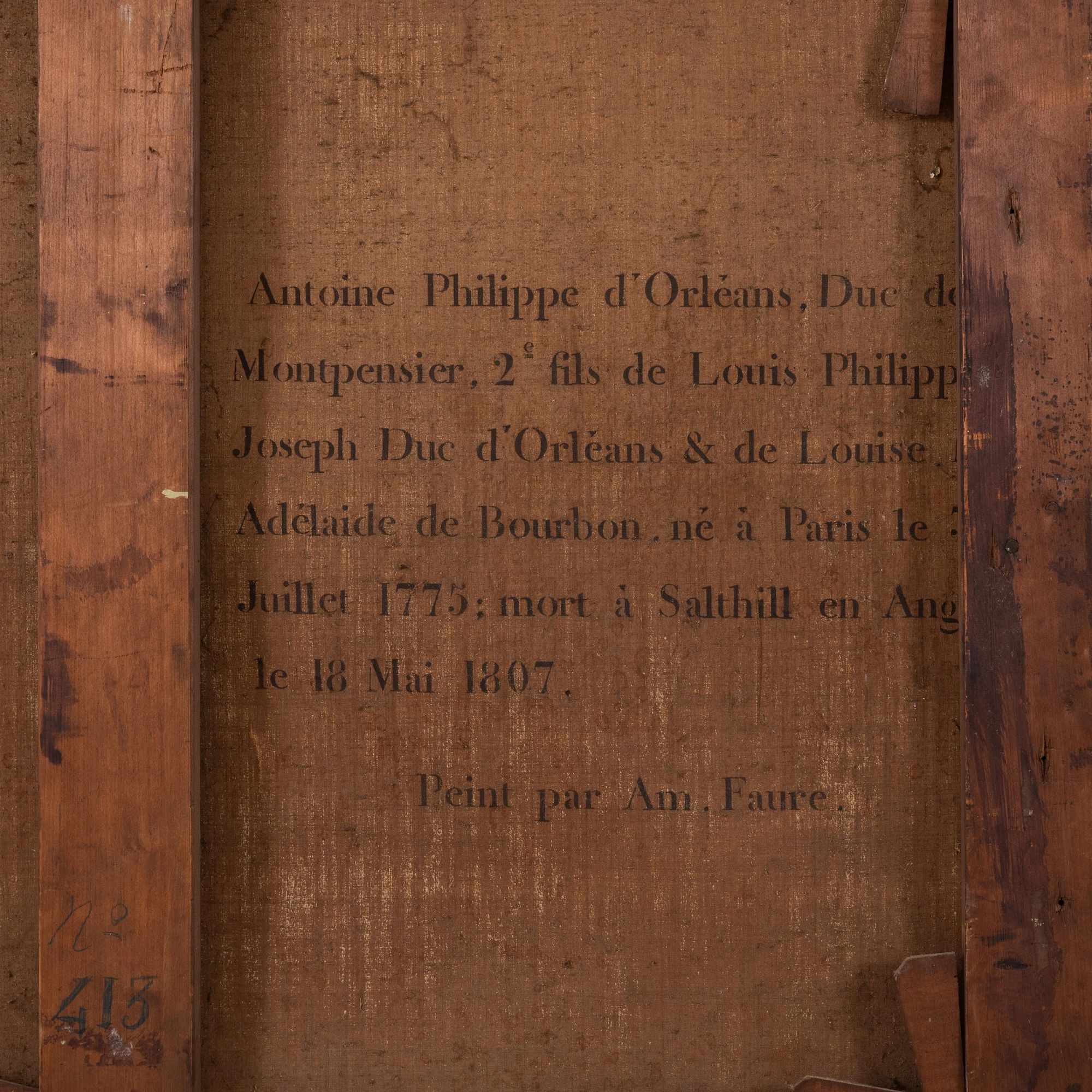 Victor Amadee Faure | Portrait of Antoine Philippe d’Orleans Duc de ...