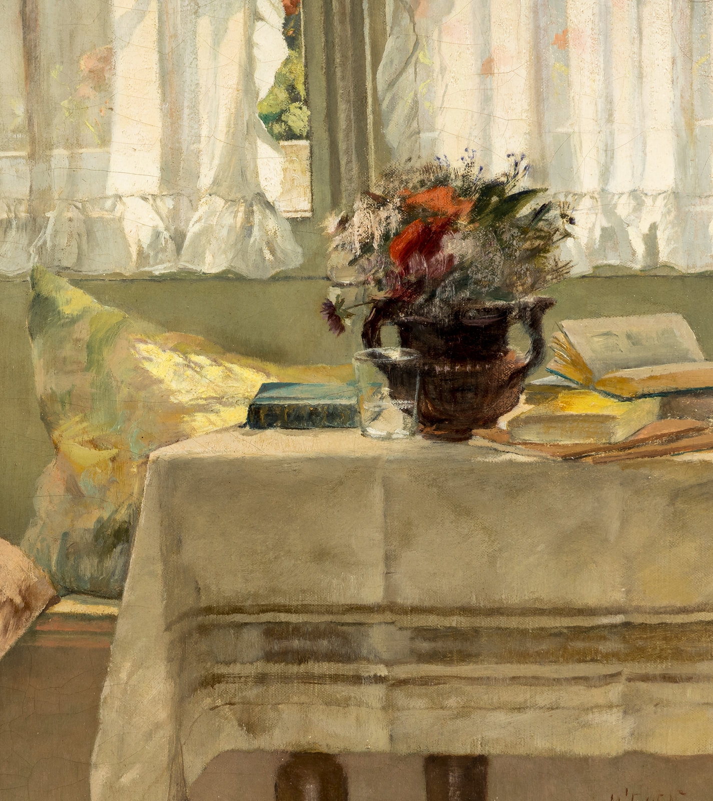 Walter MacEwen | A Young Girl Reading by the Window | MutualArt