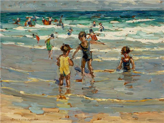 Dorothea Sharp | Children at the Beach and On the Rocky Shore (a double ...