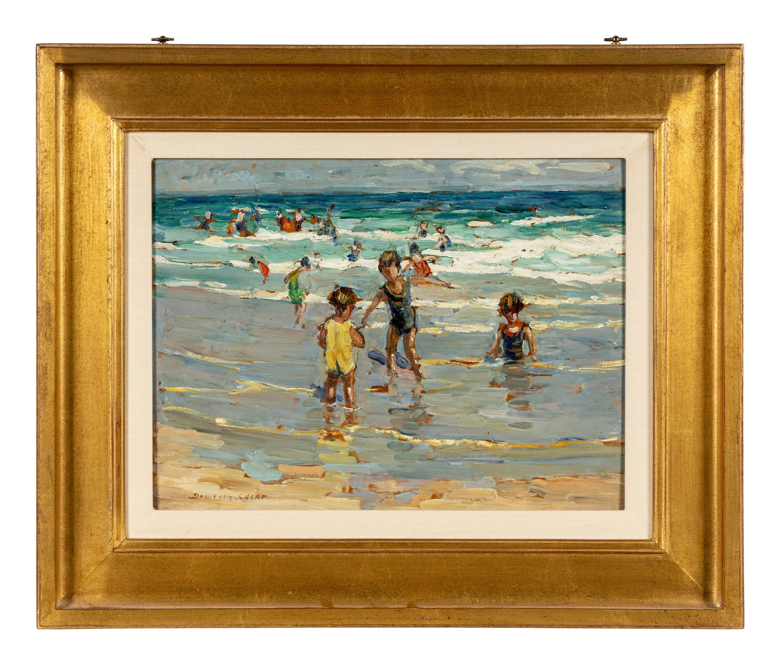 Dorothea Sharp | Children at the Beach and On the Rocky Shore (a double ...