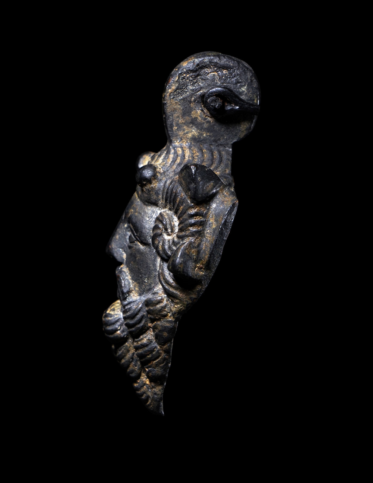 Roman School, 2nd Century | A Roman Bronze Zeus-Ammon Applique | MutualArt