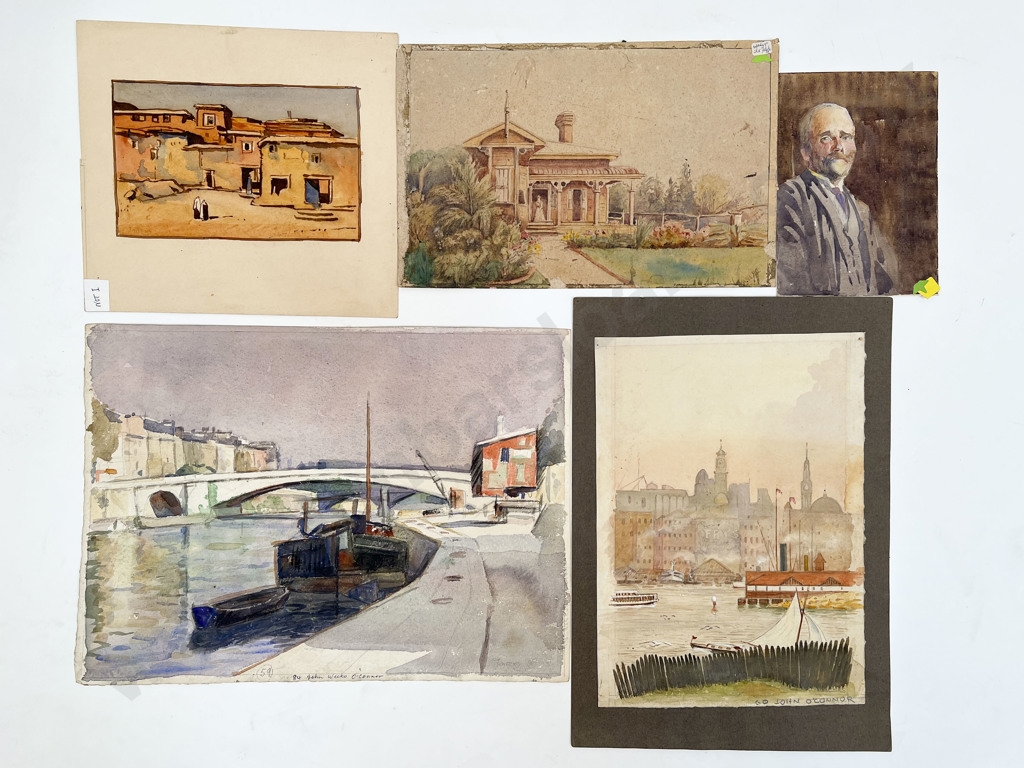 John Weeks | Five Small Watercolour Sketches (1888) | MutualArt