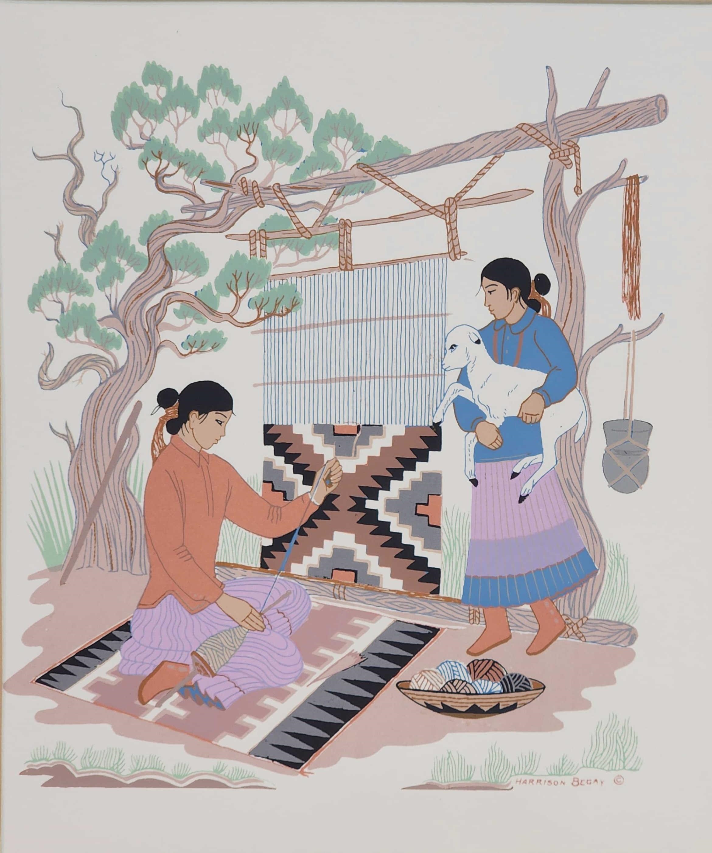 Harrison Begay | Harrison Begay Silkscreen Artwork | MutualArt