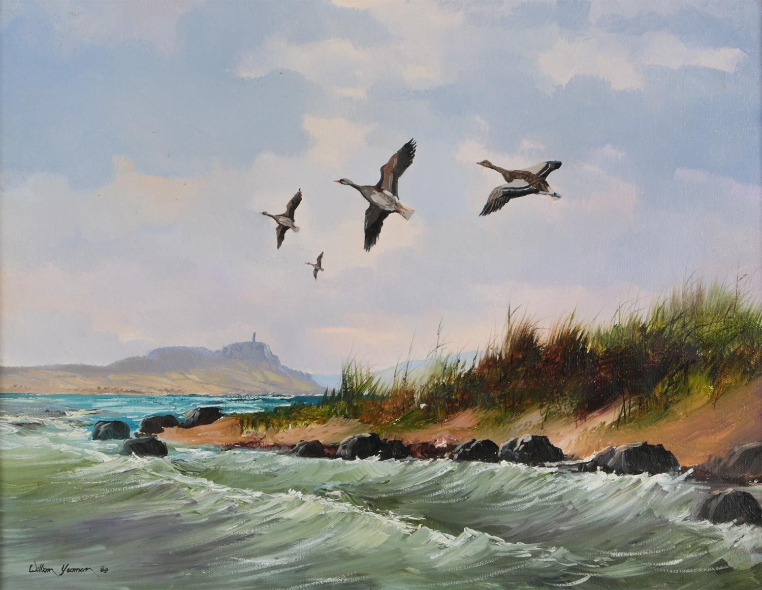 William Yeaman | 'GEESE OVER STRANGFORD LOUGH' | MutualArt