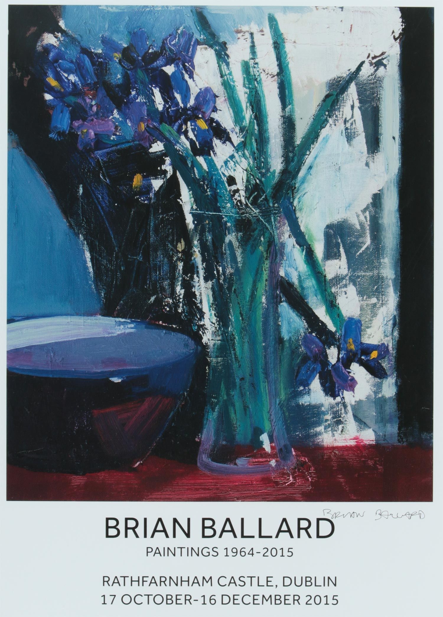 Brian Ballard | 'STILL LIFE VASE OF FLOWERS, RATHFARNHAM CASTLE, DUBLIN ...