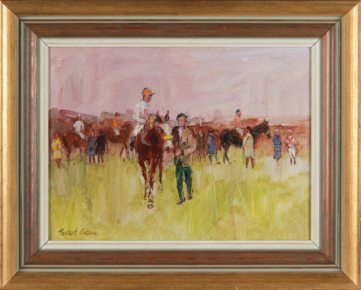 Robert Taylor Carson | 'SADDLING ENCLOSURE' (1975) | MutualArt