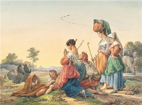 Friedrich Preller the Elder | Evening prayers (1833) | MutualArt