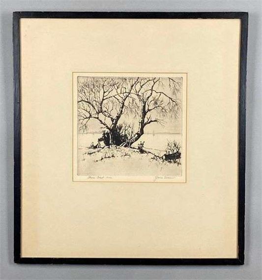 James Swann | 1943 James Swann Texas Coast Etching (1943) | MutualArt
