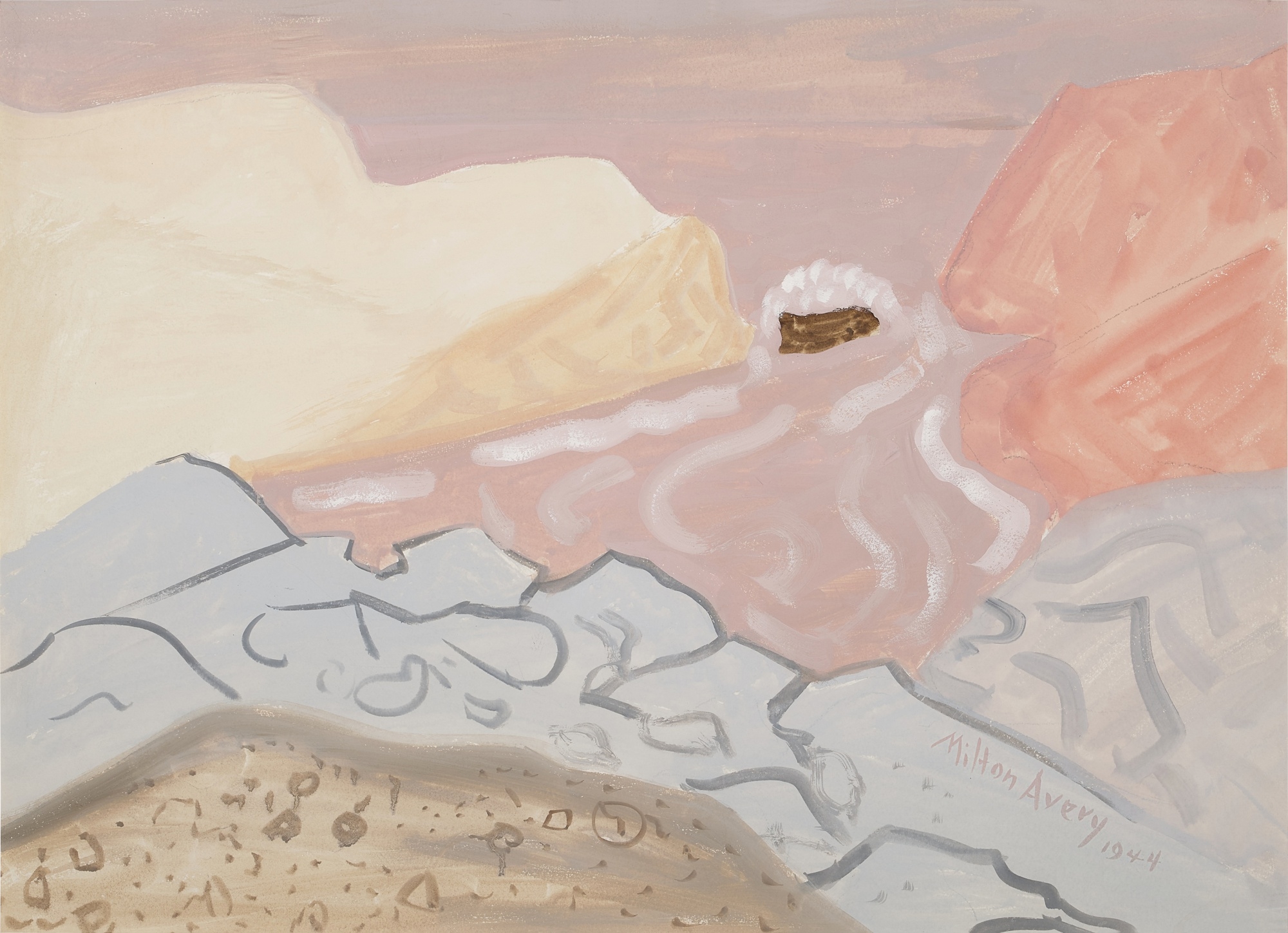 Milton Avery | SETTING SUN (1958) | MutualArt