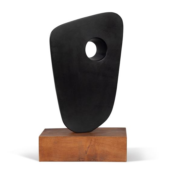 Barbara Hepworth | POISED FORM II WITH CIRCLE (1965) | MutualArt