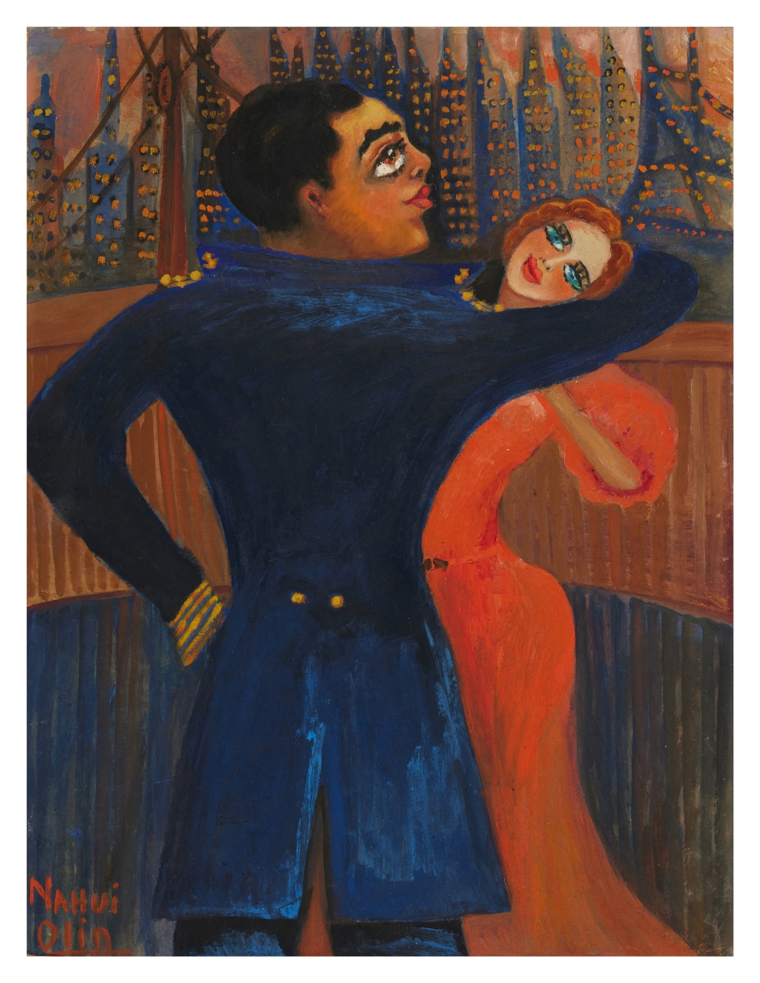 Nahui Ollin | Nahui y Agacino bailando en la proa del barco Habana, en ...