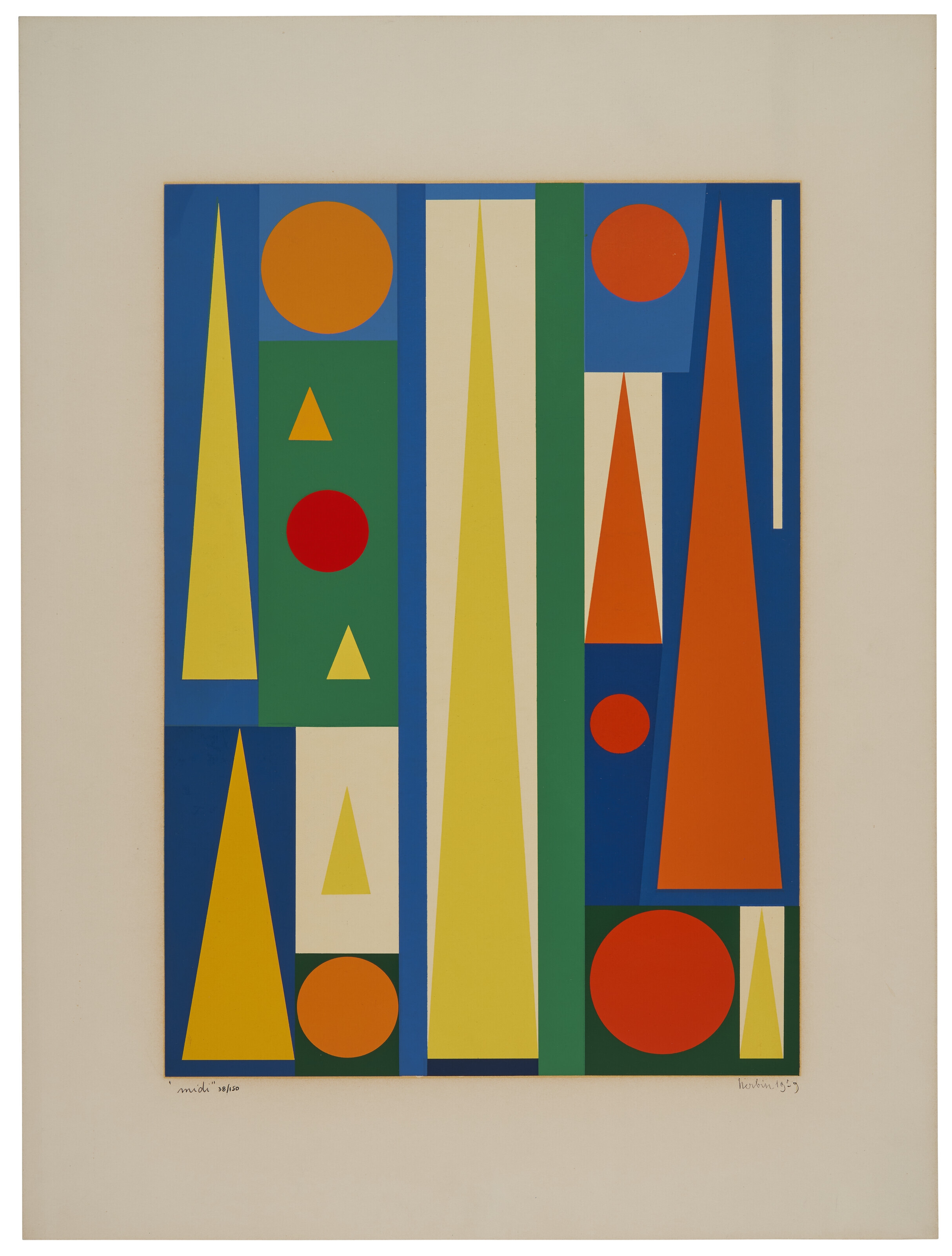 Auguste Herbin | Midi, plate 3 from Album de 12 Planches (1959) | MutualArt