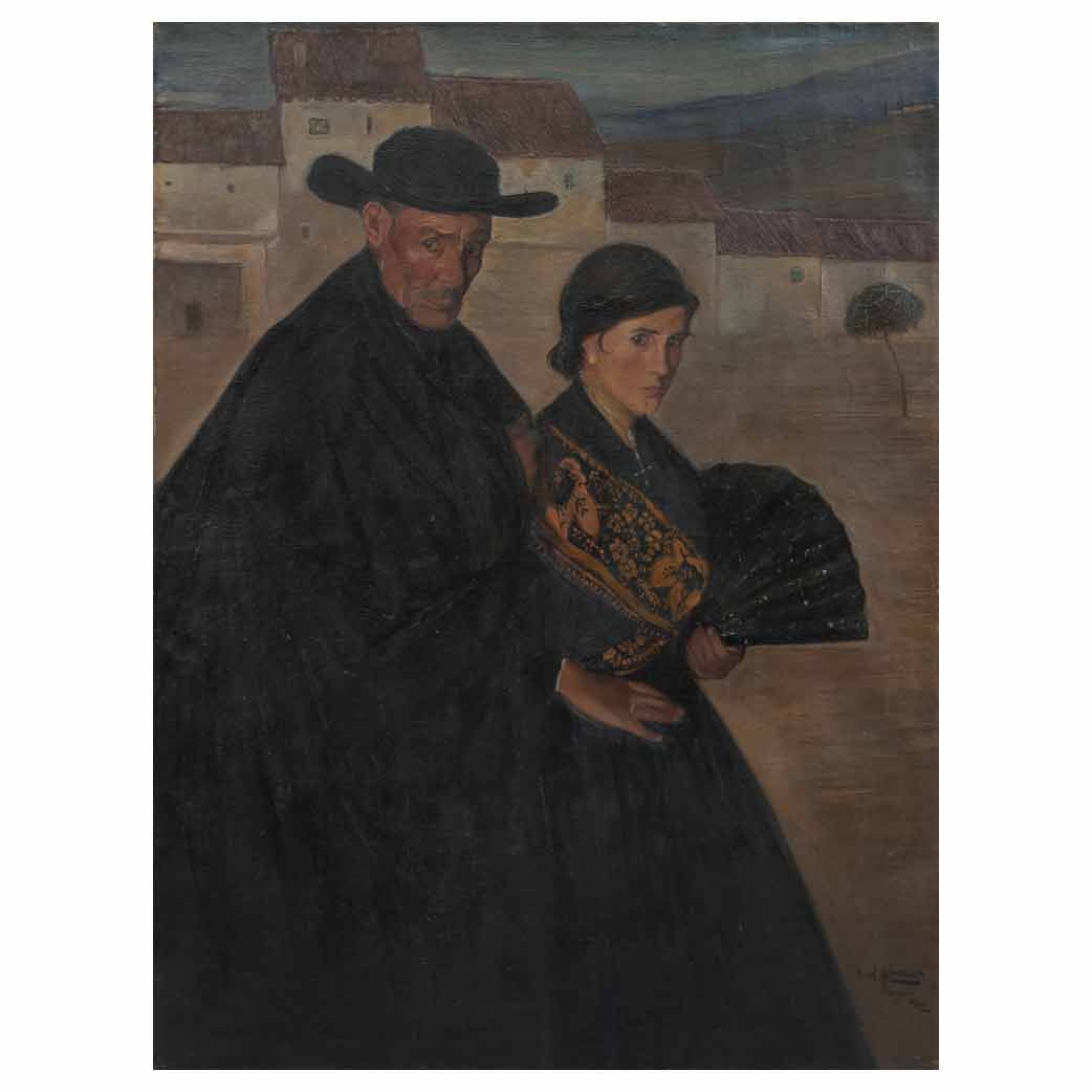 Angel Zárraga | El cura y su sobrina (1906) | MutualArt