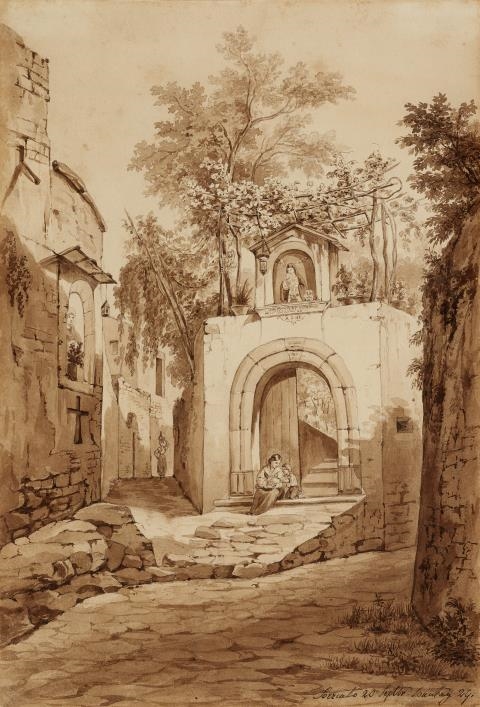 Carl Ludwig Frommel | Carl Ludwig Frommel Gate of a House in Sorrent ...