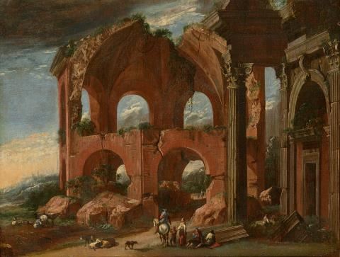 Niccolo Codazzi | Niccolò Codazzi Capricco view of the Temple of ...