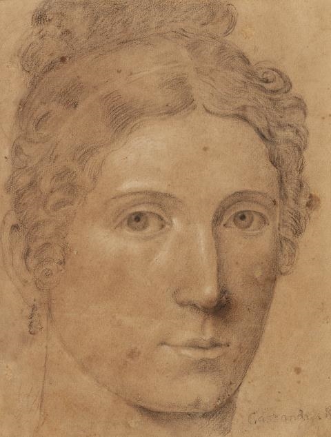 Josef Koch | Josef Anton Koch Portrait of Cassandra Koch Black and ...