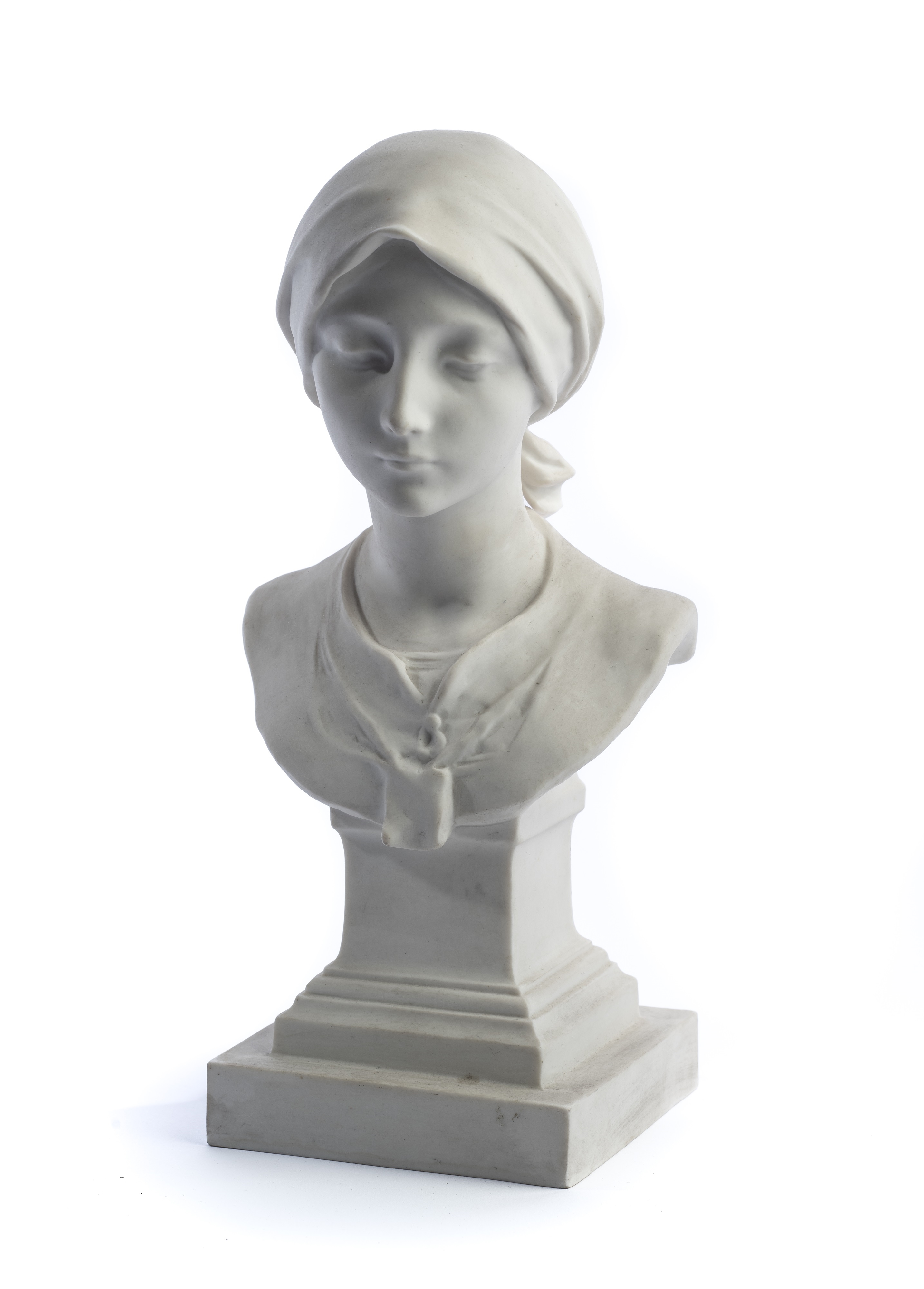 Agathon Léonard | A SEVRES BISCUIT BUST OF 'LA PAYSANNE' (1913) | MutualArt