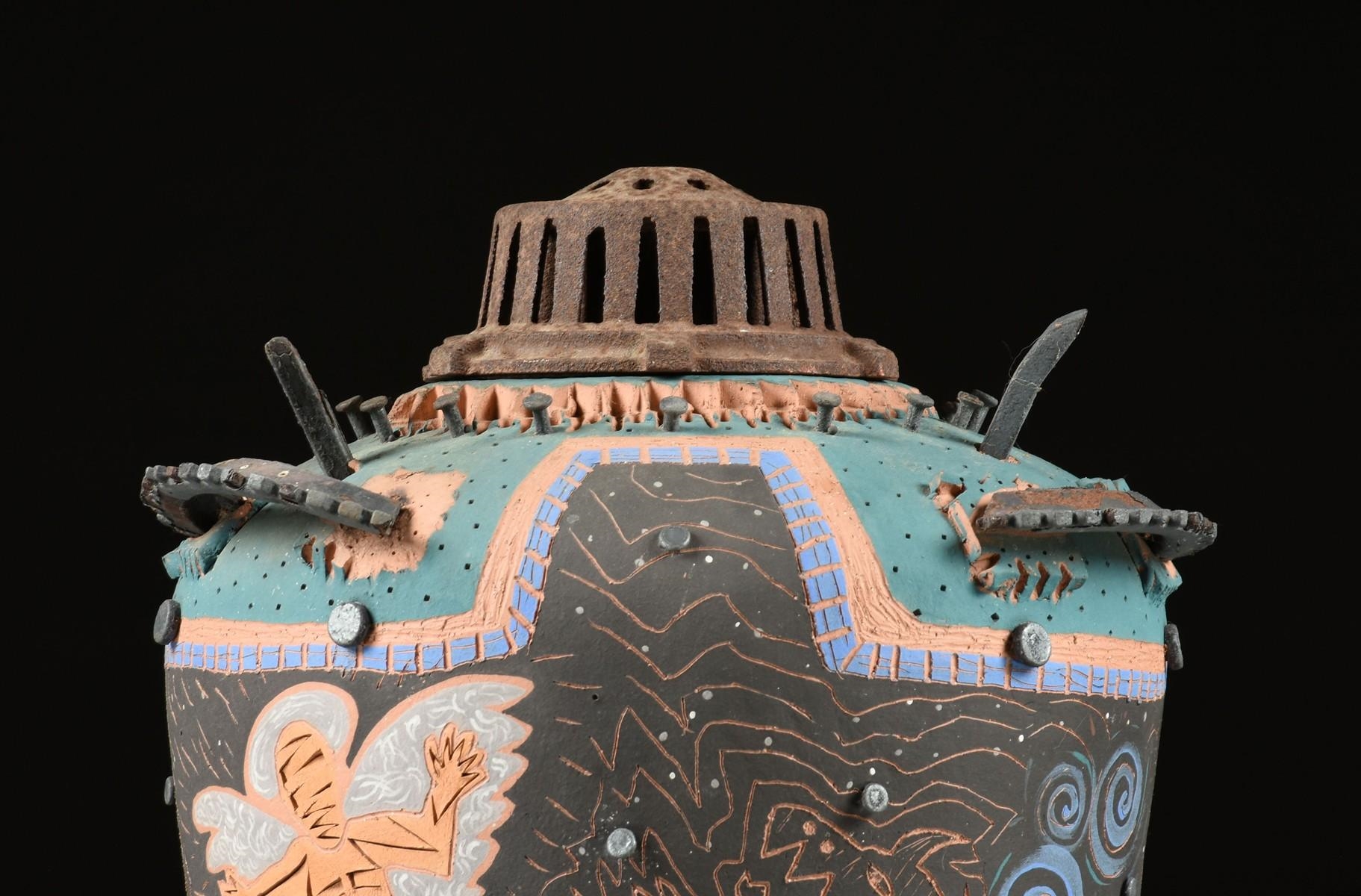 Susan Budge | A CERAMIC SCULPTURE ON STAND | MutualArt