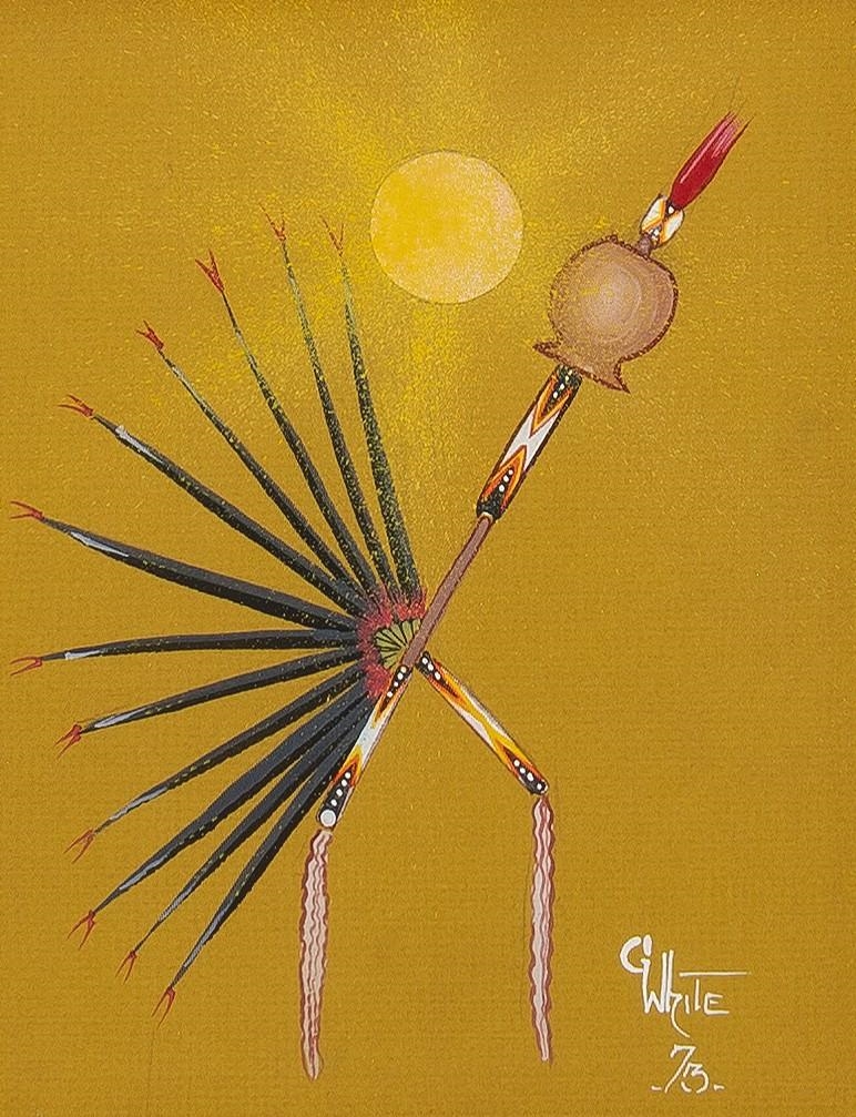 Gary White Deer | Peyote Symbols (1973) | MutualArt
