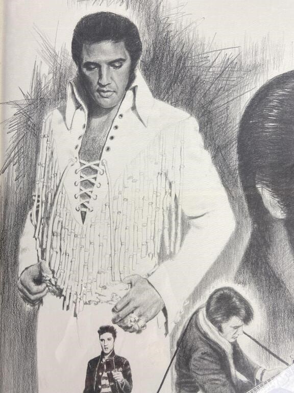 Glen Fortune Banse | Elvis Presley Lithograph Glen Fortune Banse 77 ...