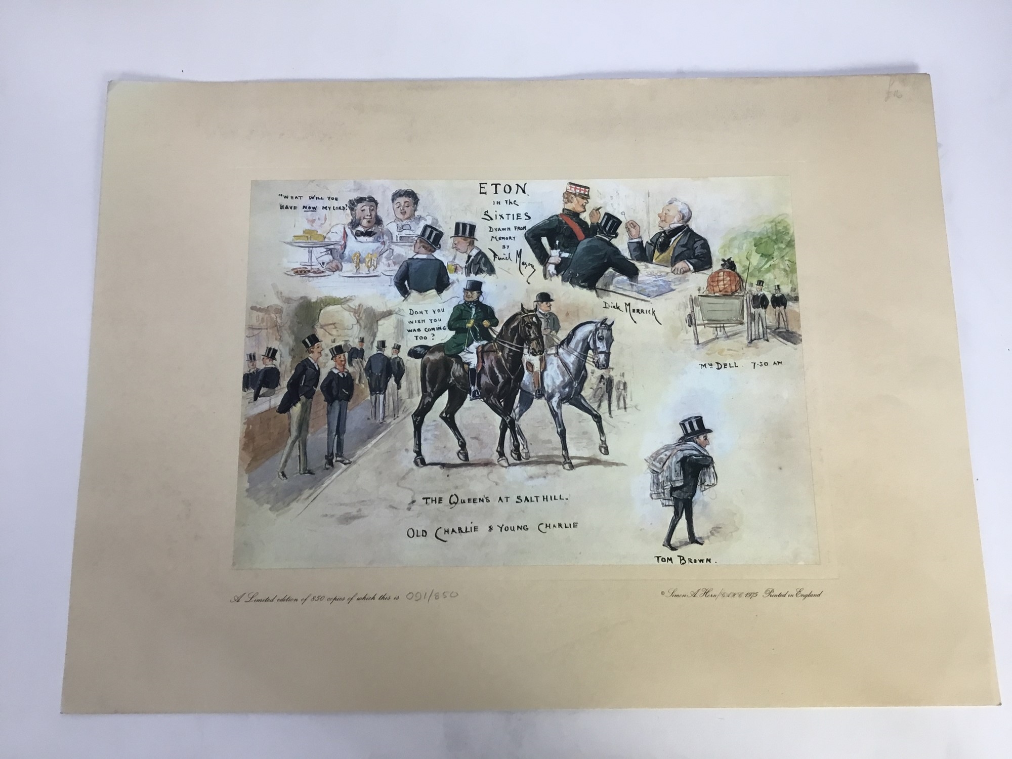 George Finch Mason | set of four limited edition prints of Eton ...