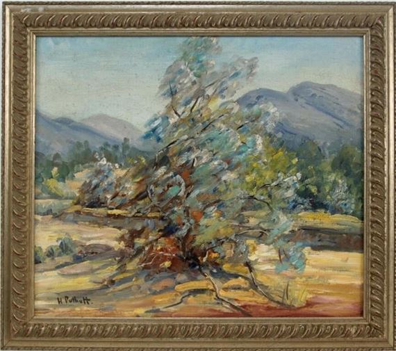 Hanson Puthuff | Hanson Puthoff (1875–1972) oil on board landscape ...